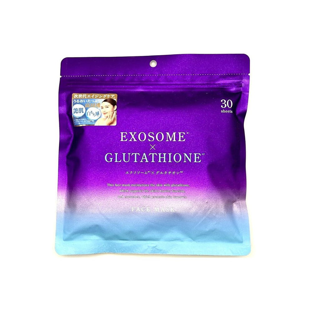 The EXOSOME × GLUTATHIONE Face Mask 30 sheets – CJL Beauty & Home