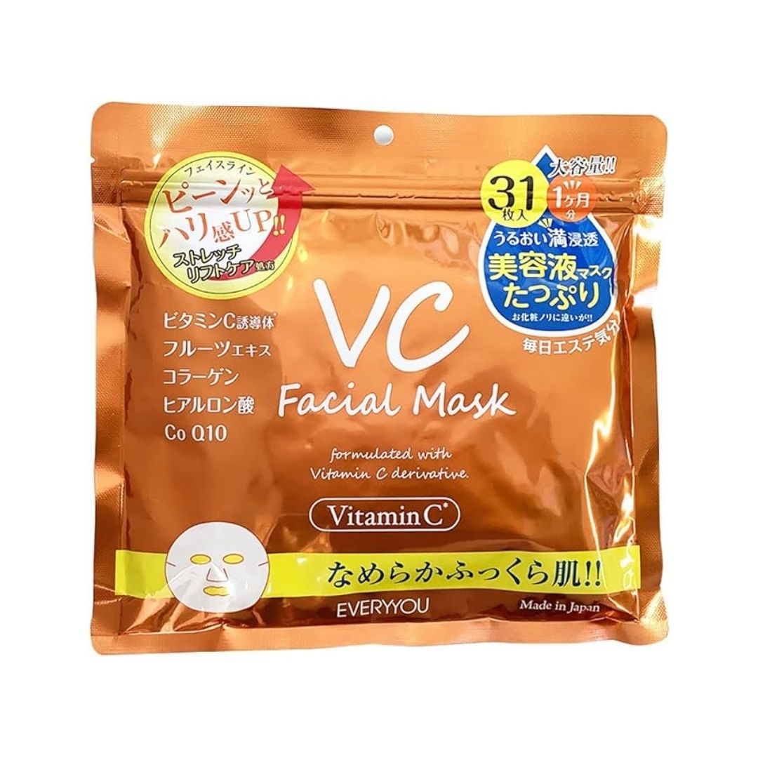 EVERYOU VC Vitamin C Facial Mask - 31 sheets – CJL Beauty & Home